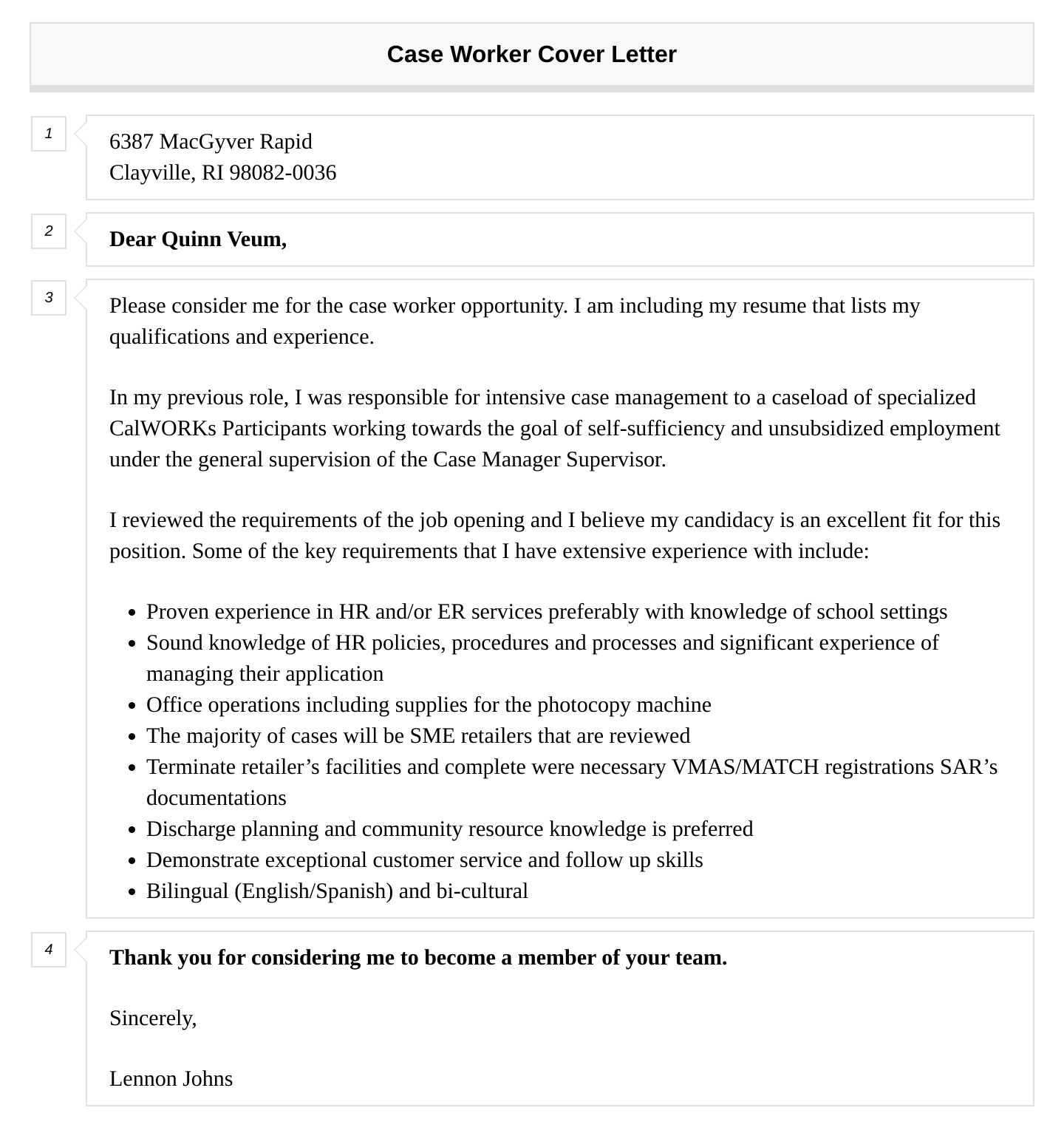 Case Worker Cover Letter Velvet Jobs
