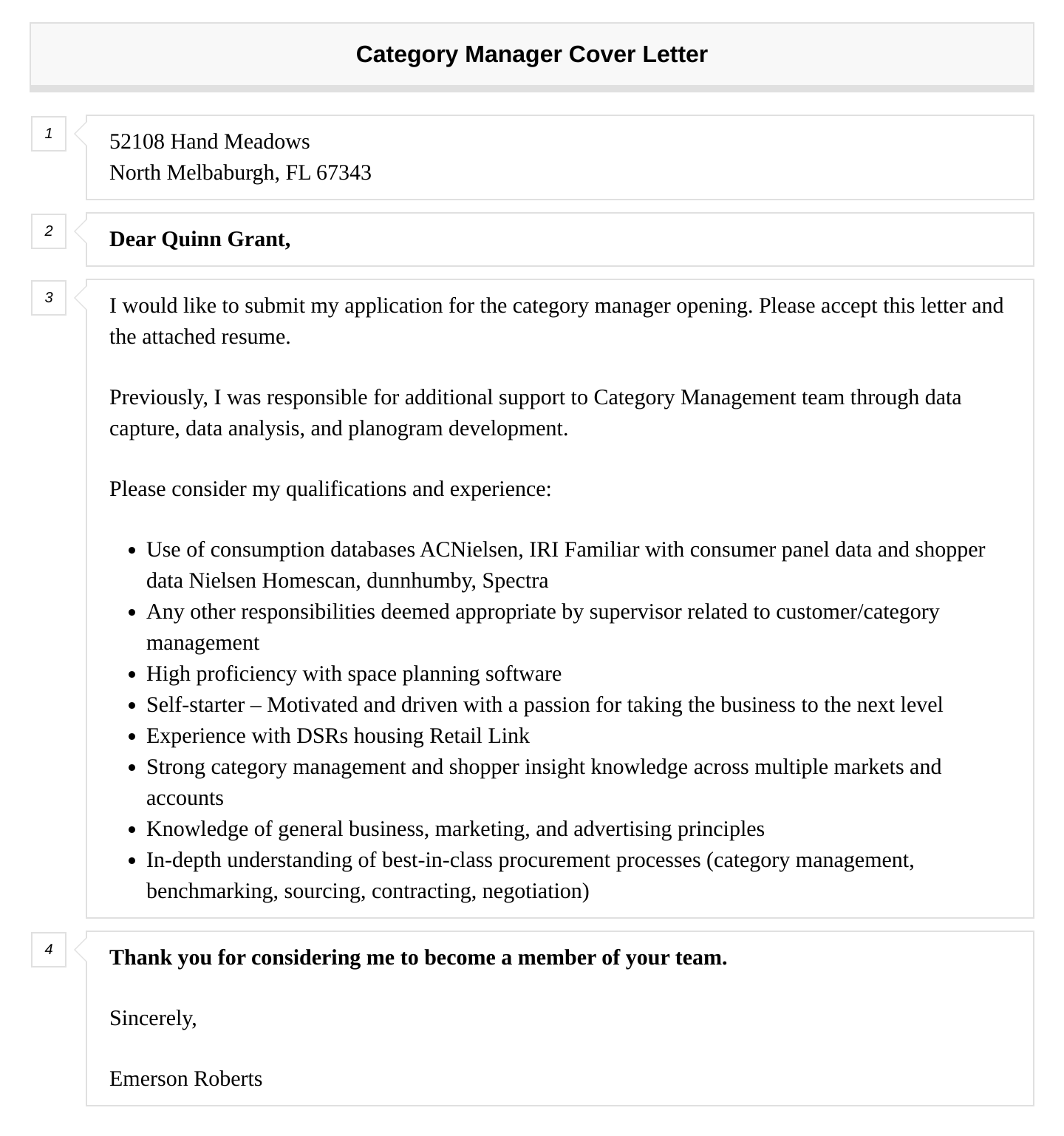 Category Manager Cover Letter Velvet Jobs