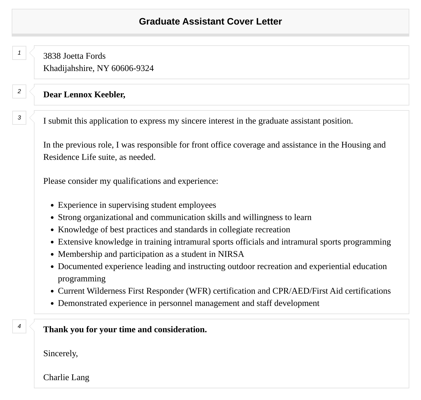 Graduate Assistant Cover Letter Velvet Jobs