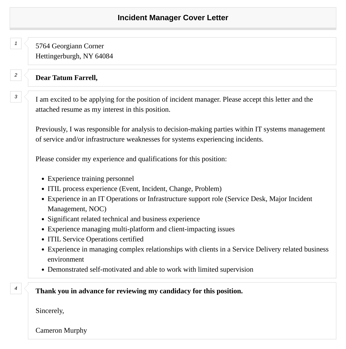 Incident Manager Cover Letter Velvet Jobs Incident Manager Cover Letter Velvet Jobs
