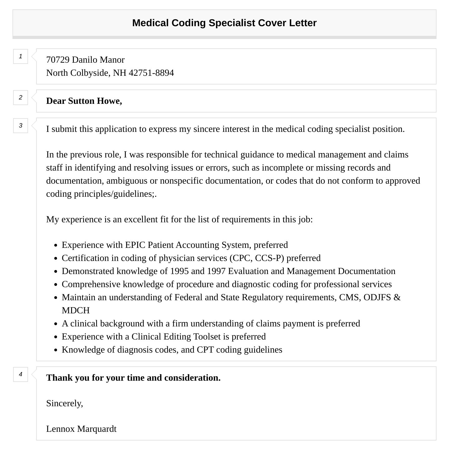 Medical Coding Specialist Cover Letter Velvet Jobs