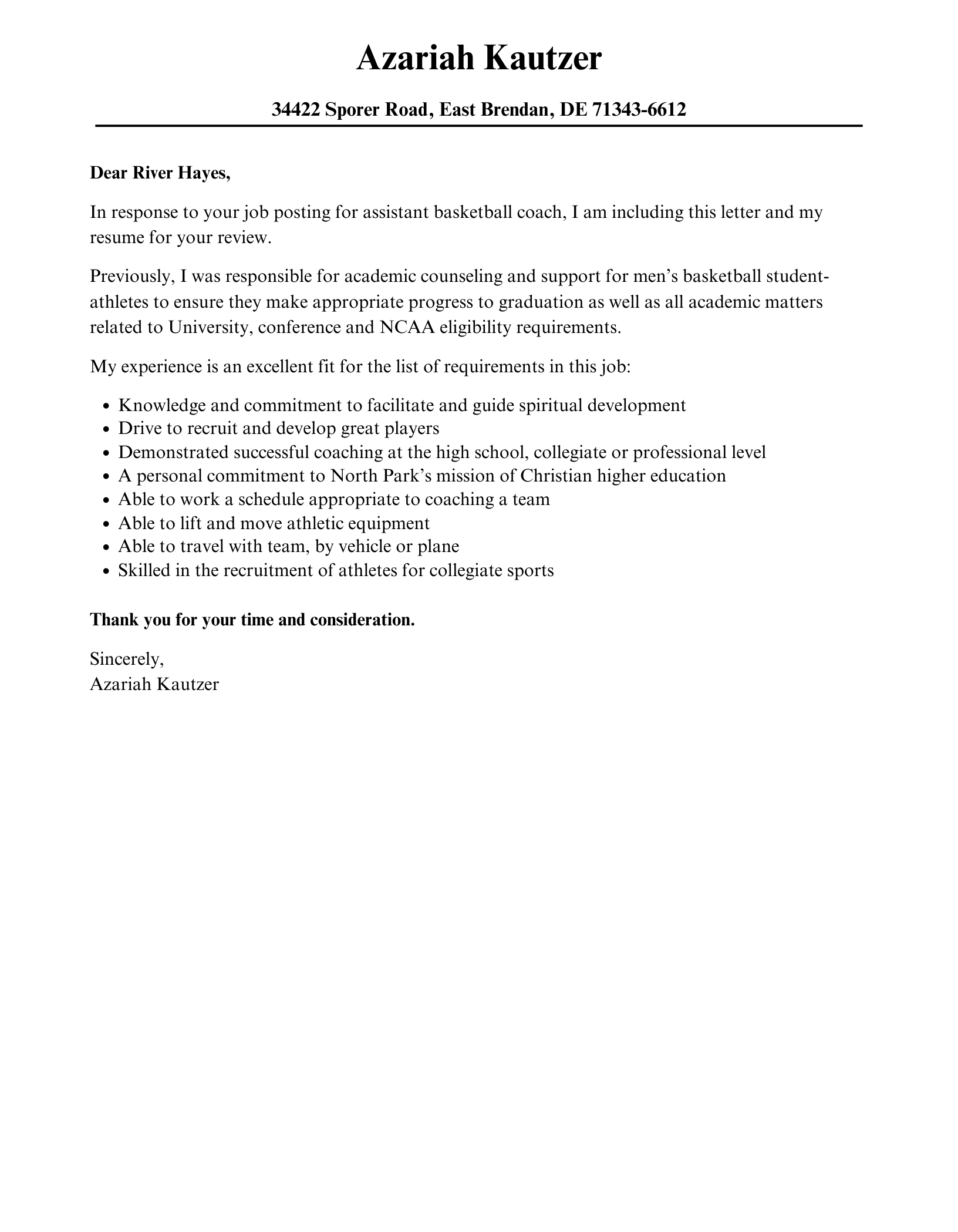 Assistant Basketball Coach Cover Letter Velvet Jobs