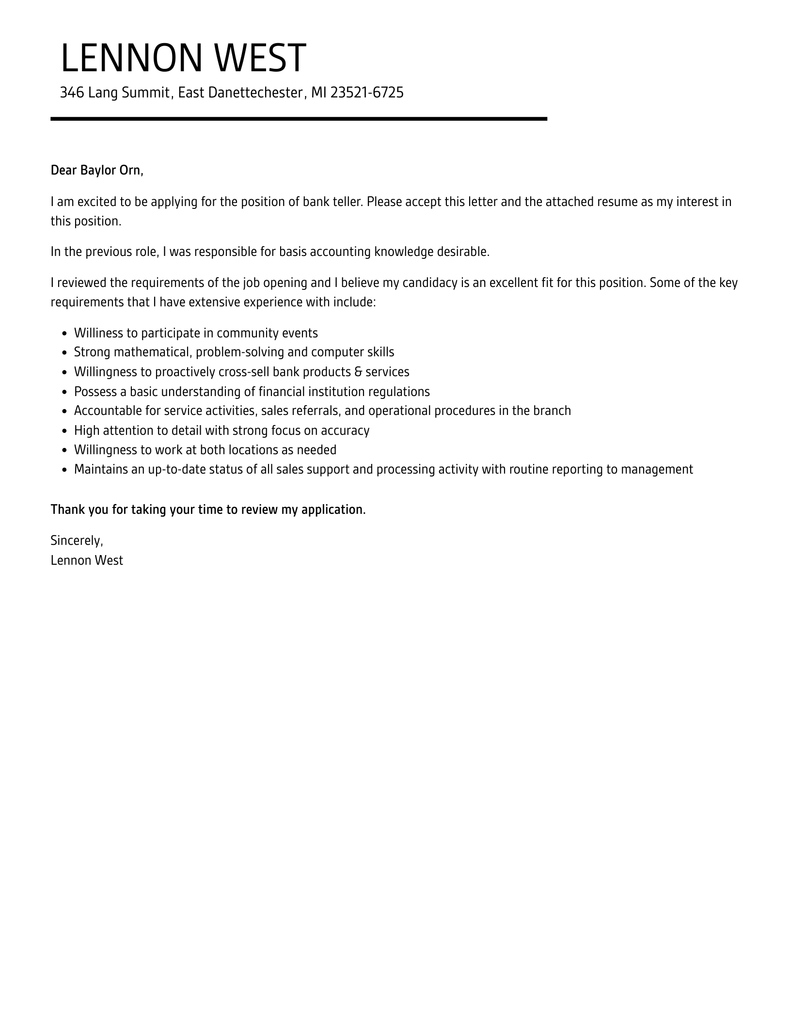 Bank Teller Cover Letter Velvet Jobs Bank Teller Cover Letter Velvet Jobs