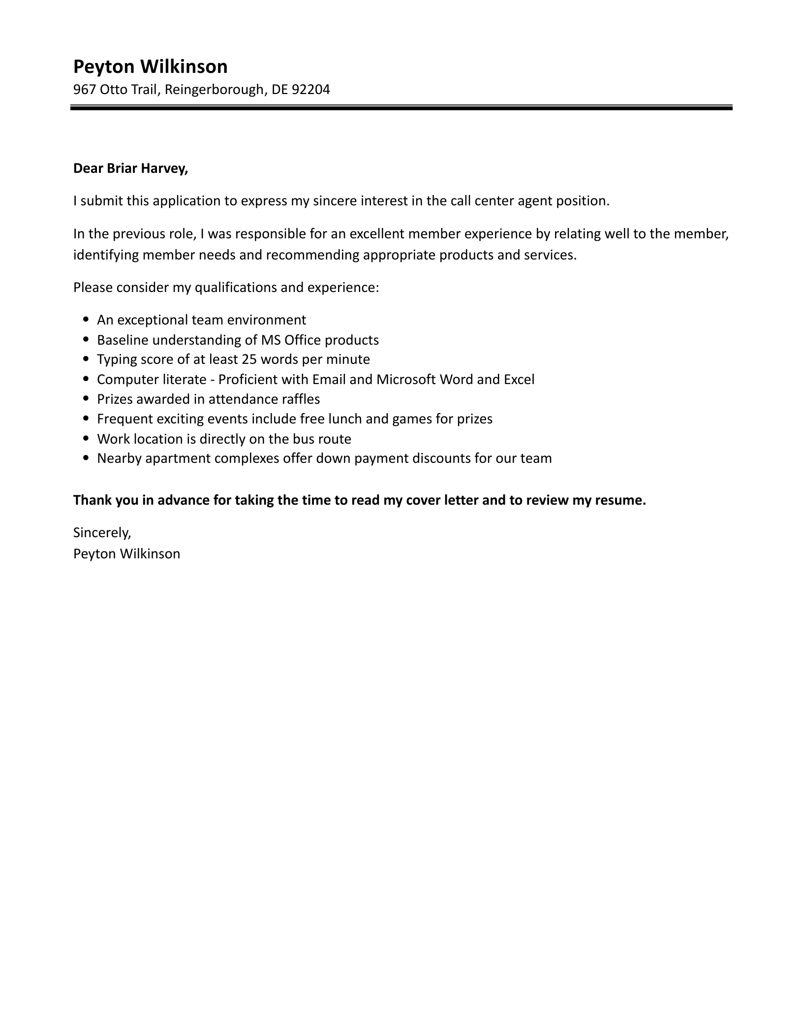 Call Center Agent Cover Letter Velvet Jobs