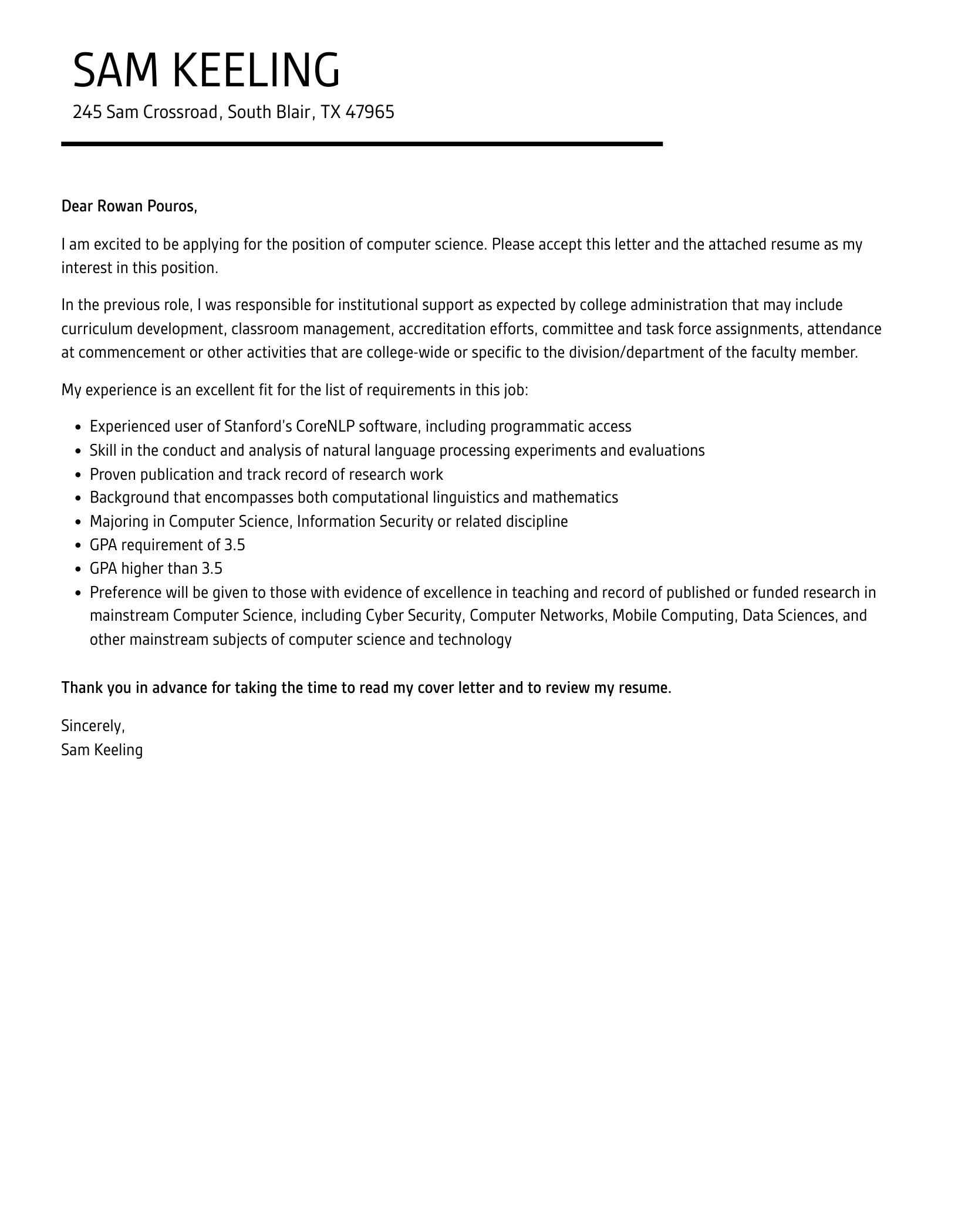 Die Architektur Innovation Suffix Cover Letter Examples Computer 