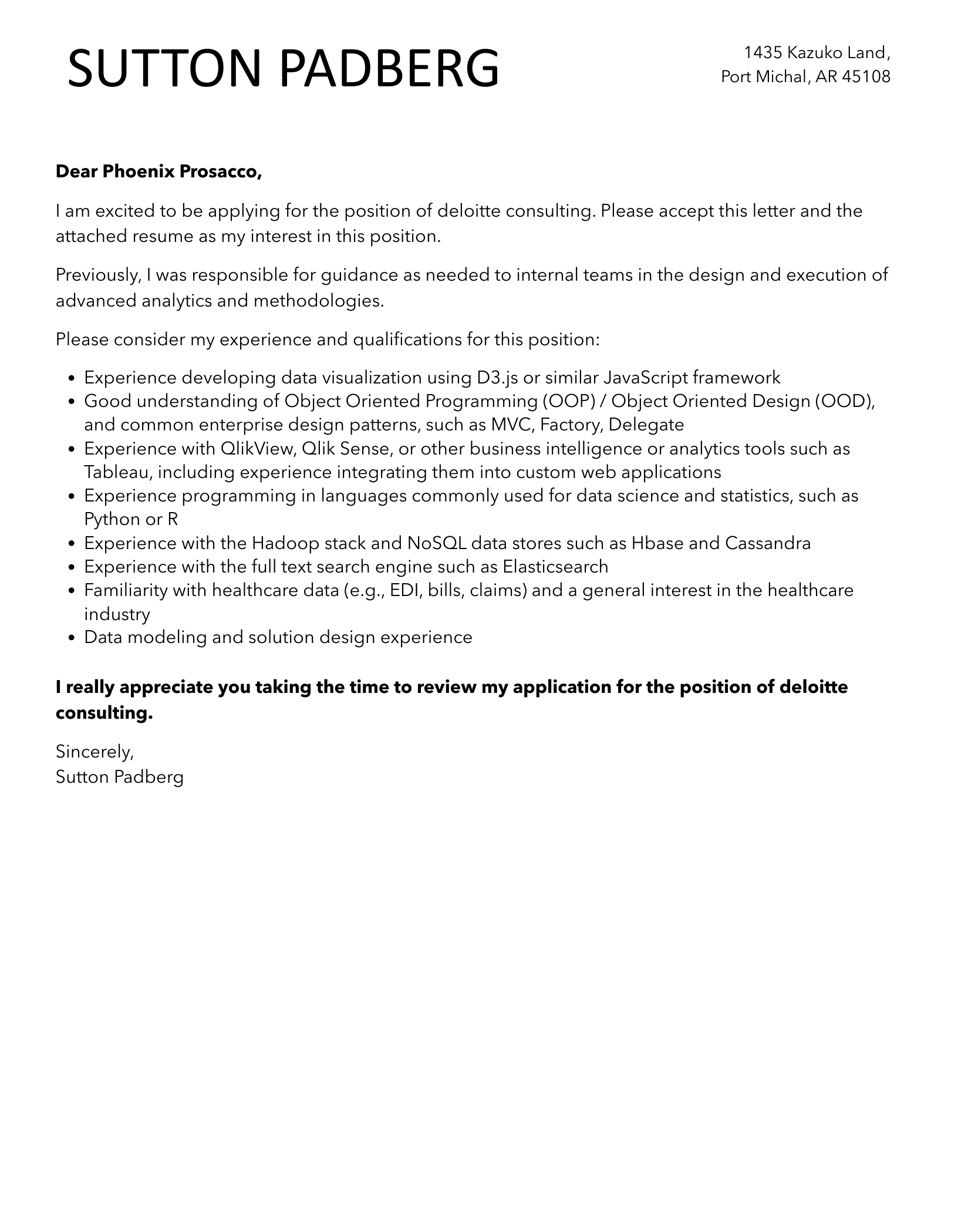 Deloitte Consulting Cover Letter Velvet Jobs