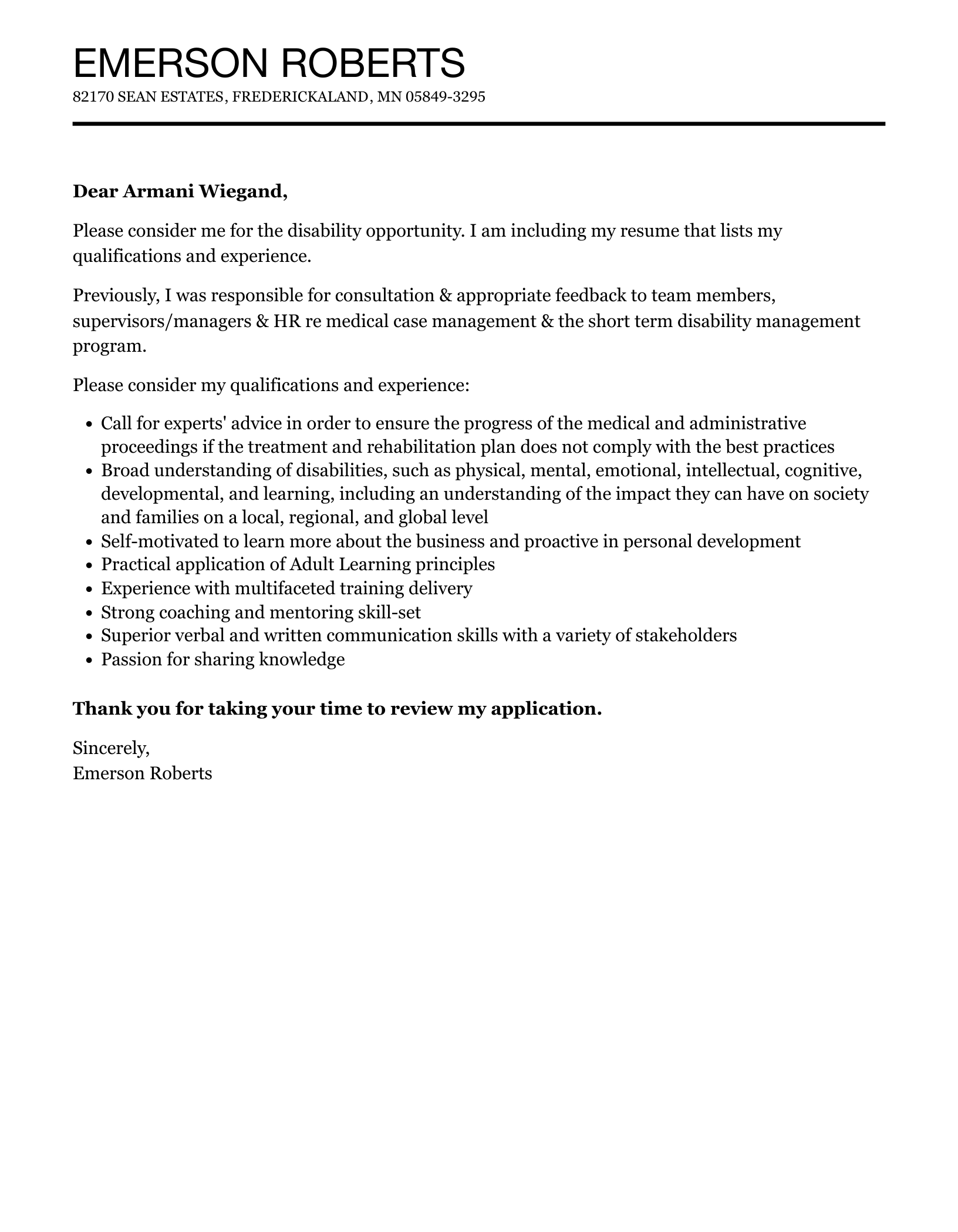 Disability Cover Letter Velvet Jobs