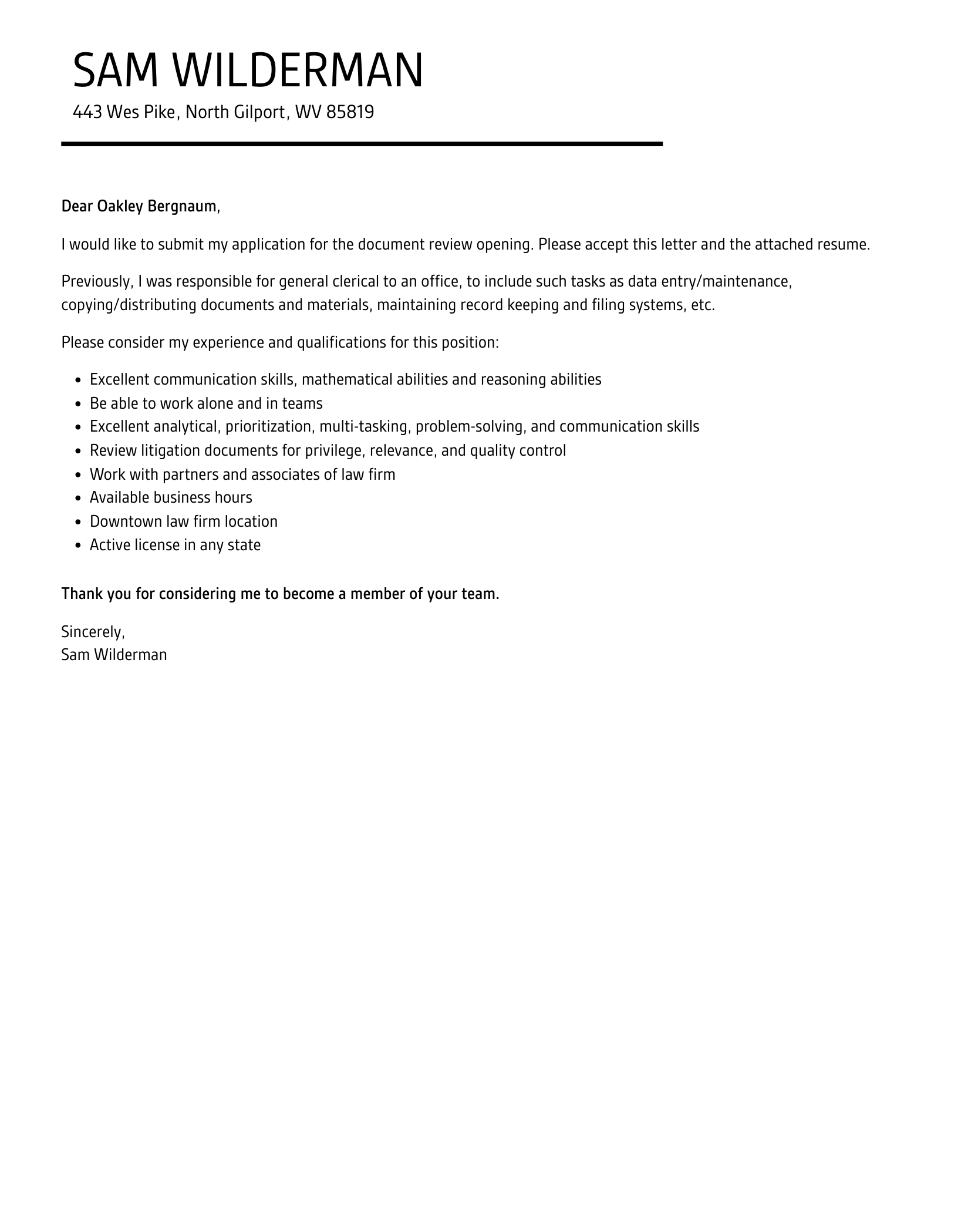 Document Review Cover Letter Velvet Jobs Document Review Cover Letter Velvet Jobs