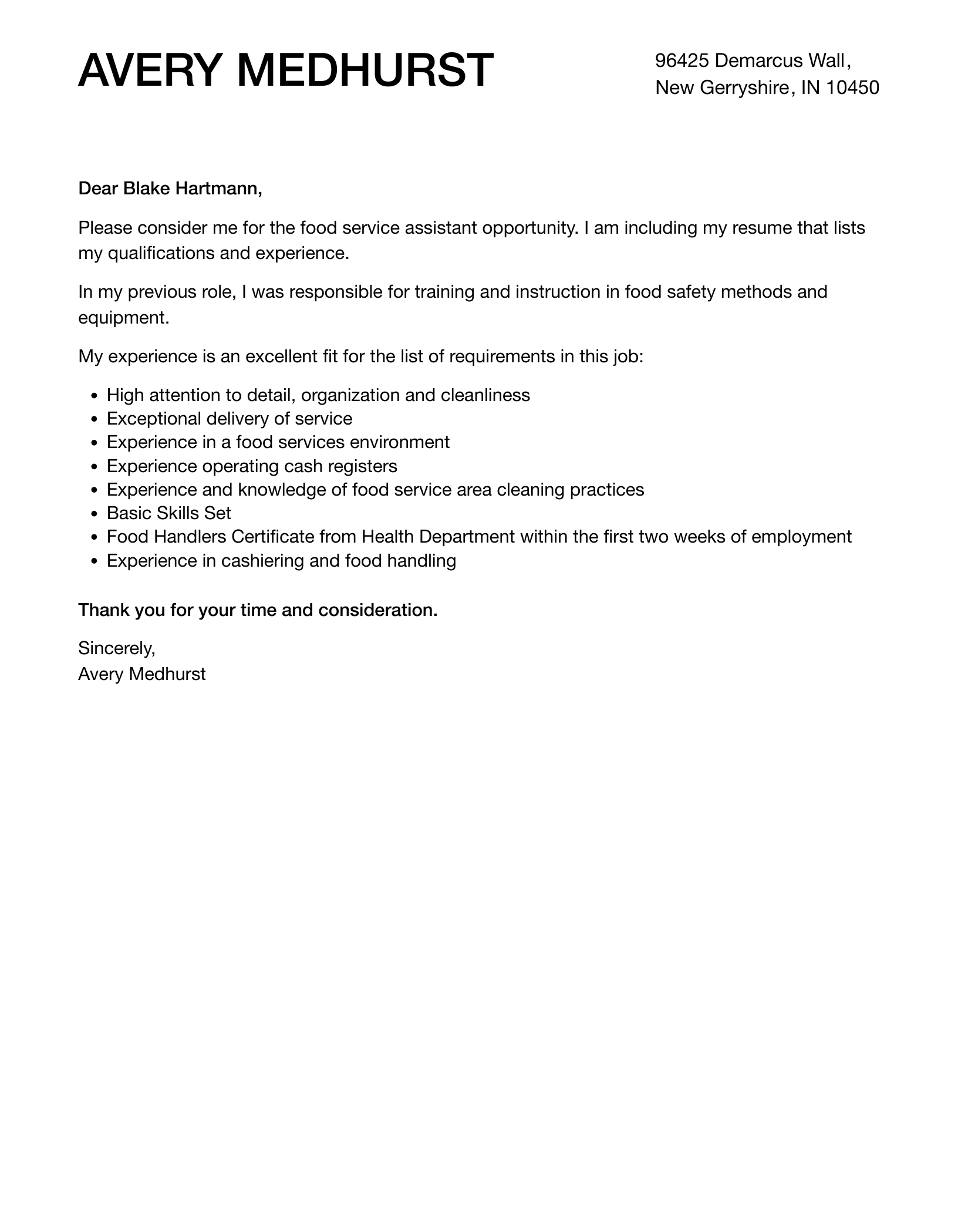 Food Service Assistant Cover Letter Velvet Jobs Food Service Assistant Cover Letter Velvet Jobs