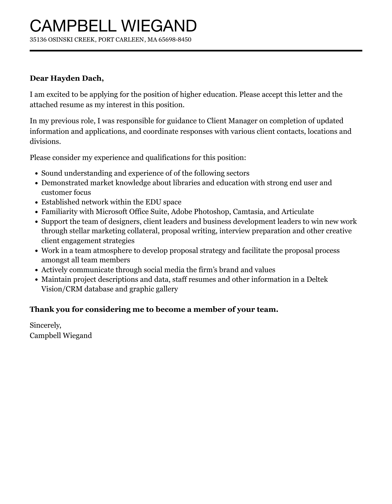 Higher Education Cover Letter Velvet Jobs Higher Education Cover Letter Velvet Jobs