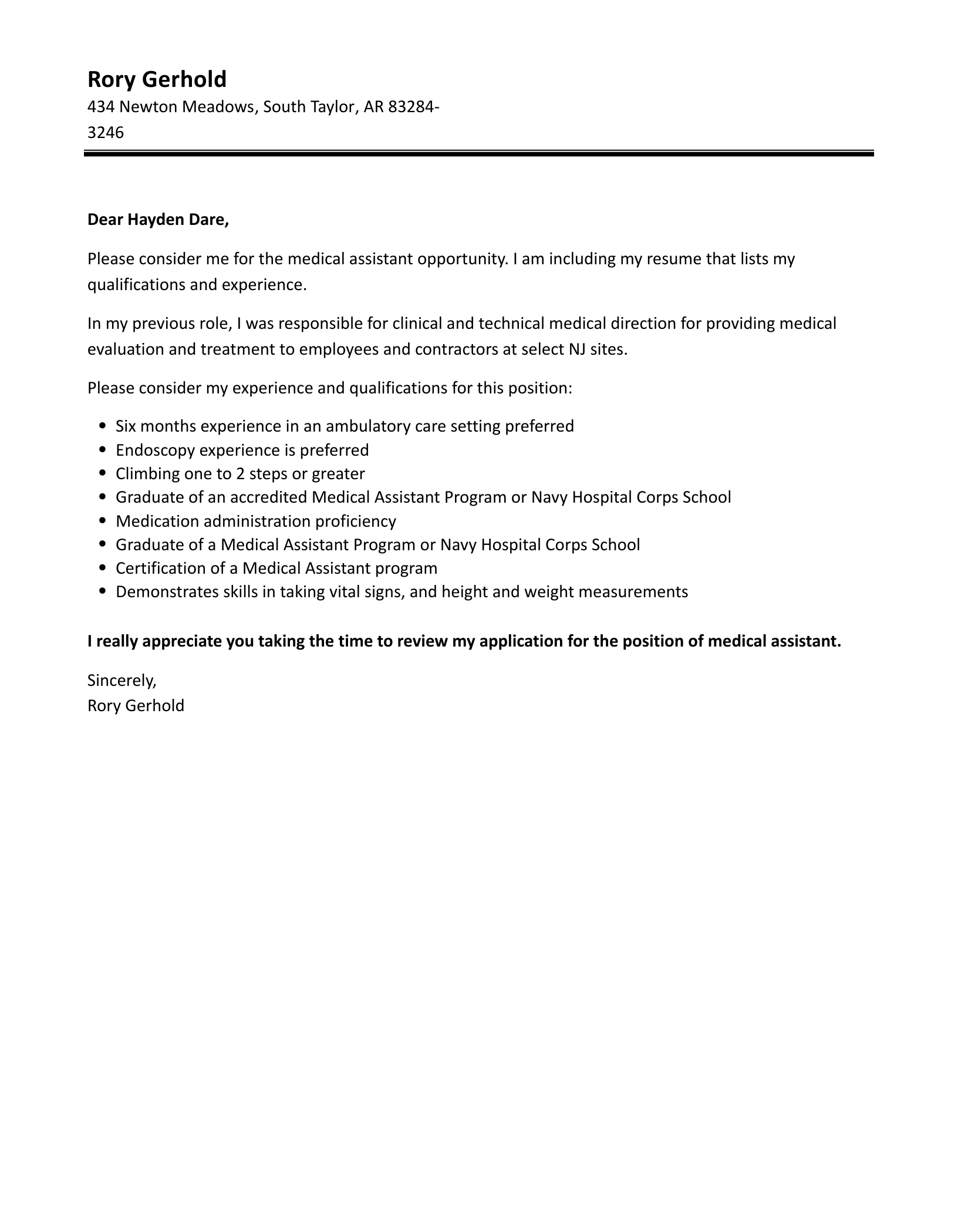 Medical Assistant Cover Letter Velvet Jobs