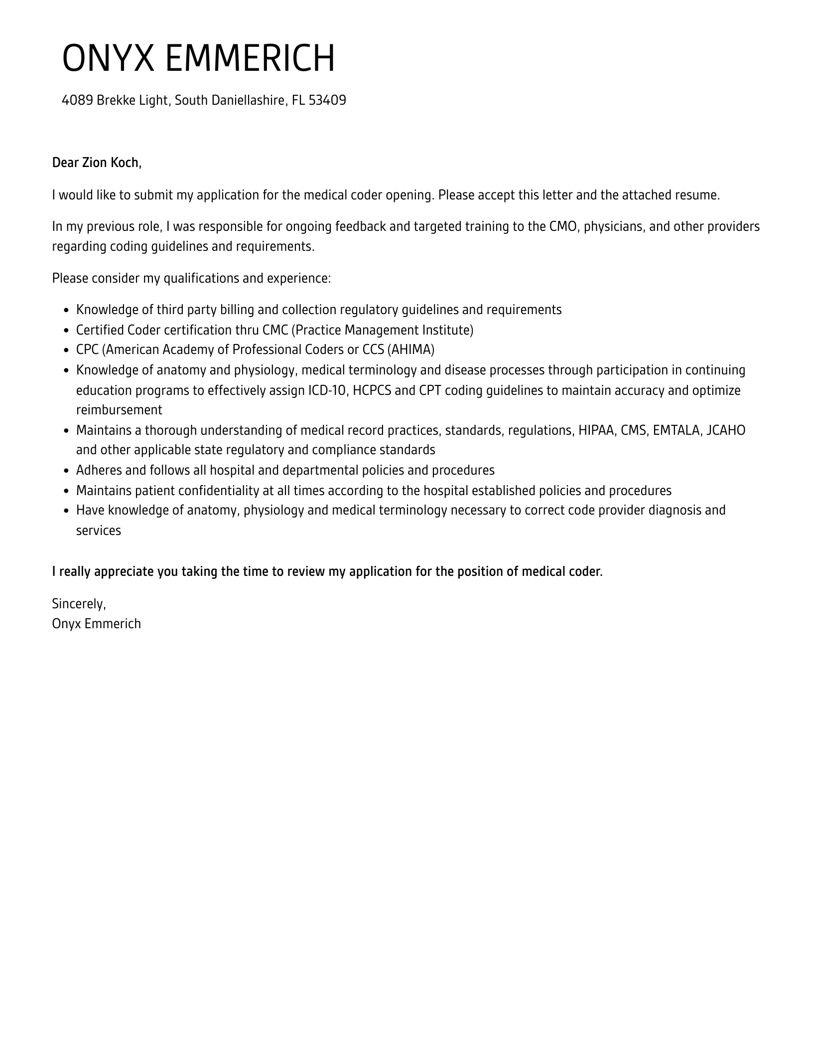 Medical Coding Cover Letter Examples Denspatinderhand
