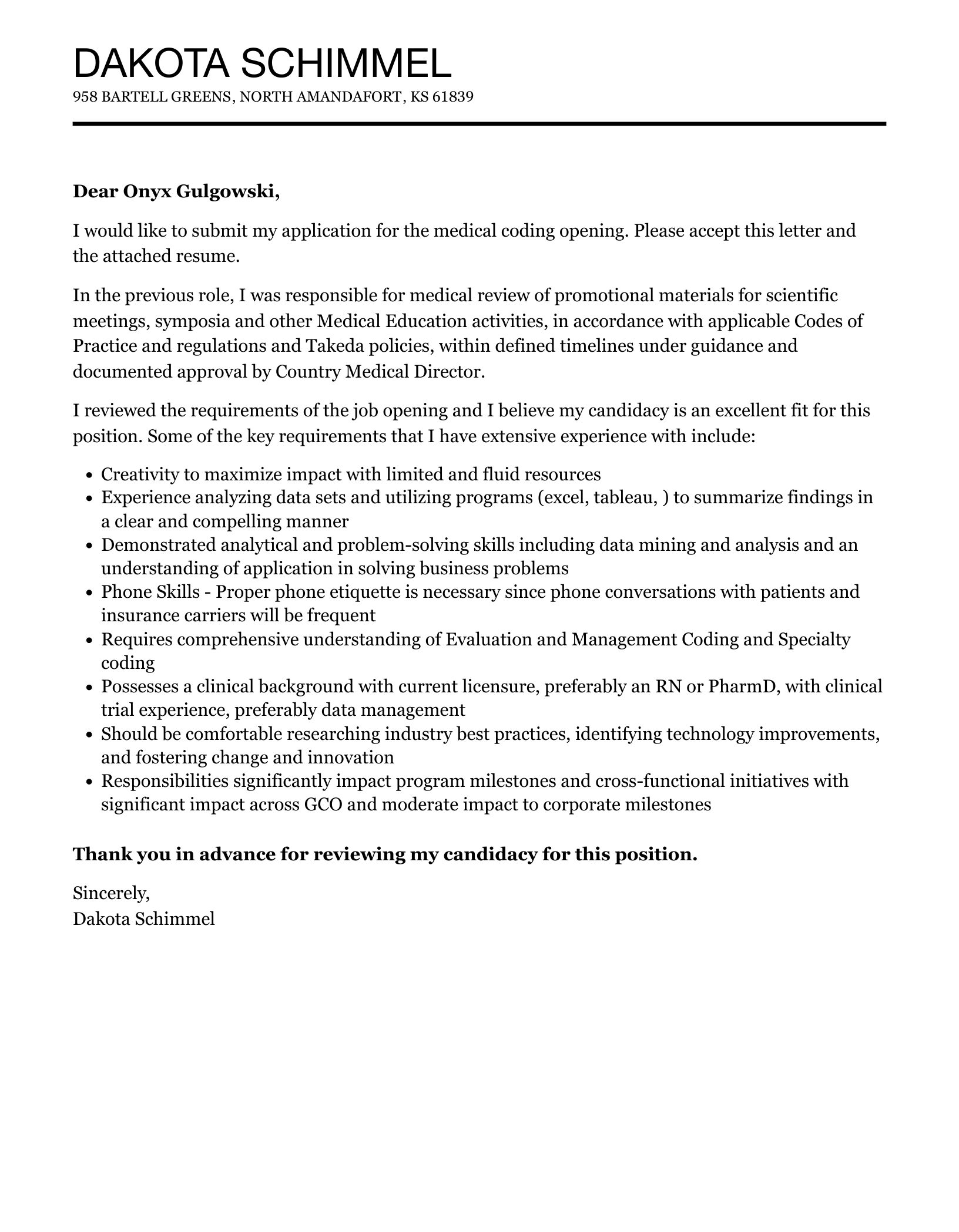 Medical Coding Cover Letter Velvet Jobs