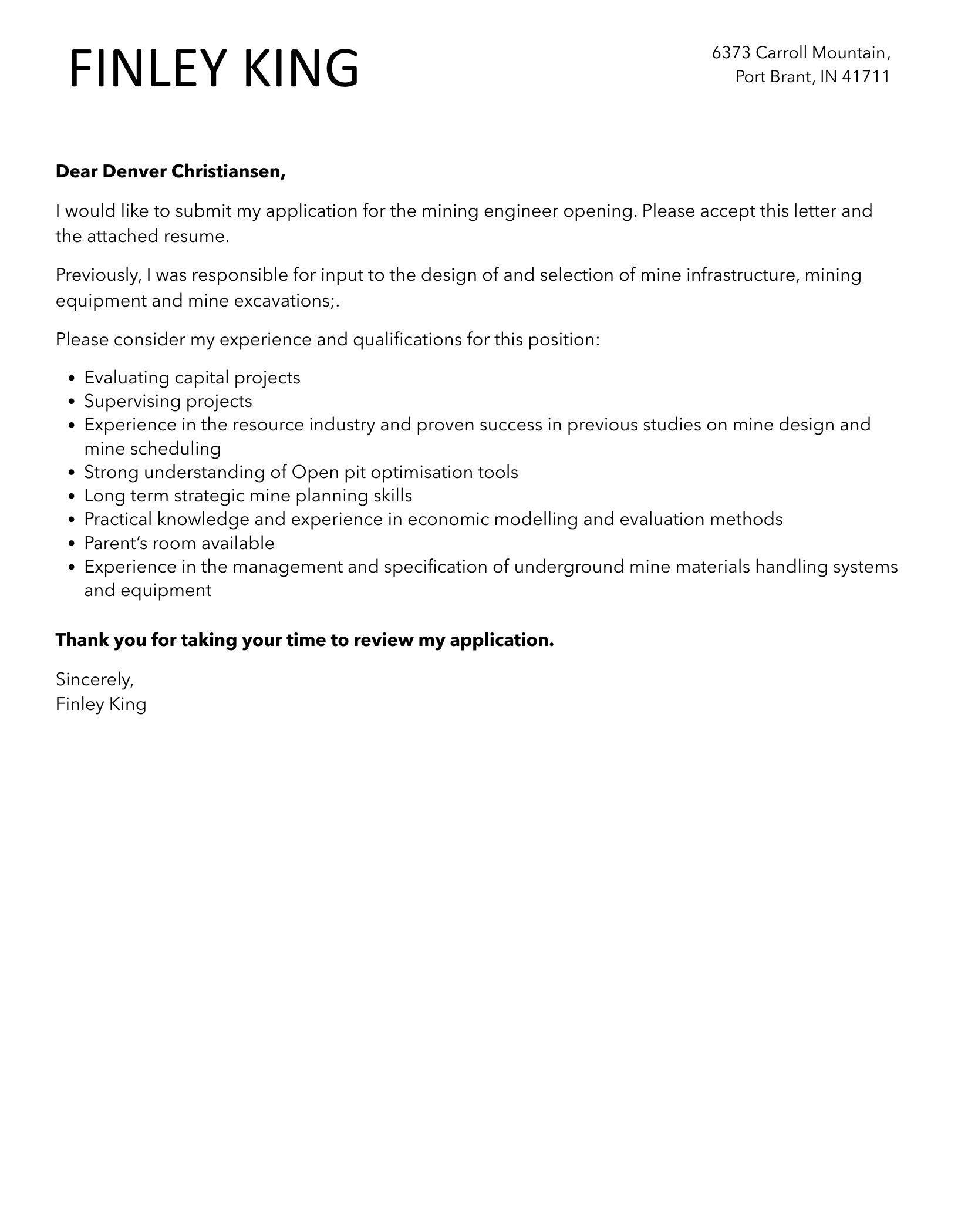 Mining Engineer Cover Letter Velvet Jobs