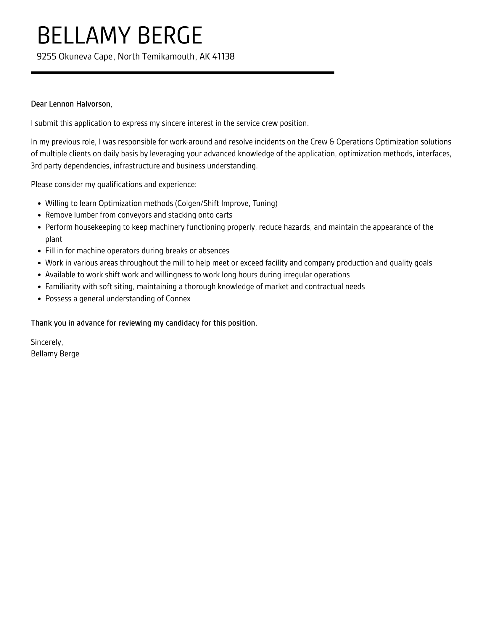 Application Letter For Service Crew Cellarmoms Application Letter For Service Crew Cellarmoms