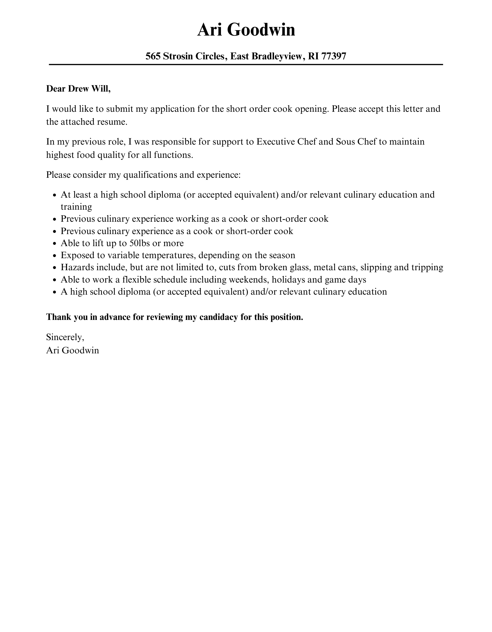 Sans quipage Faible Vagabond Short Motivation Letter For Job Fait