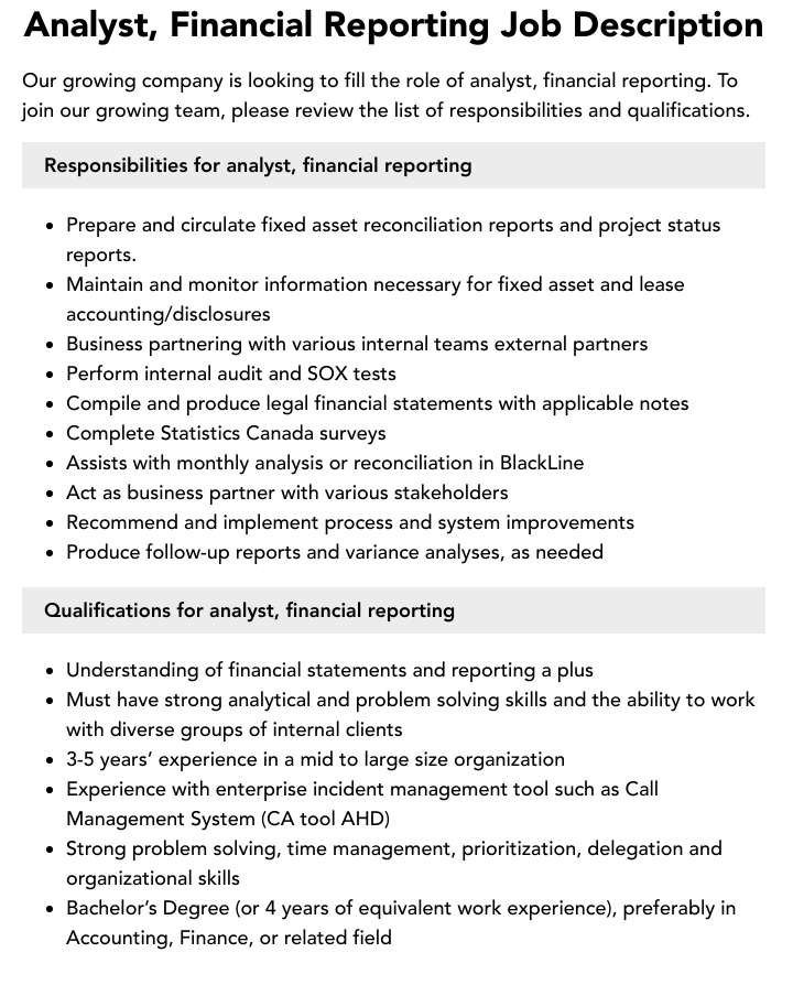 Analyst Financial Reporting Job Description Velvet Jobs Analyst Financial Reporting Job Description Velvet Jobs