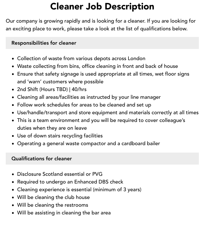 Floor Scrubber Job Description Viewfloor co
