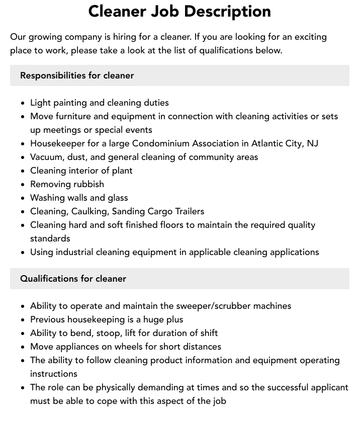 Floor Scrubber Job Description Viewfloor co