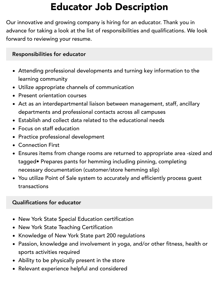 Top 99 Animal Educator Job Description Merkantilaklubben