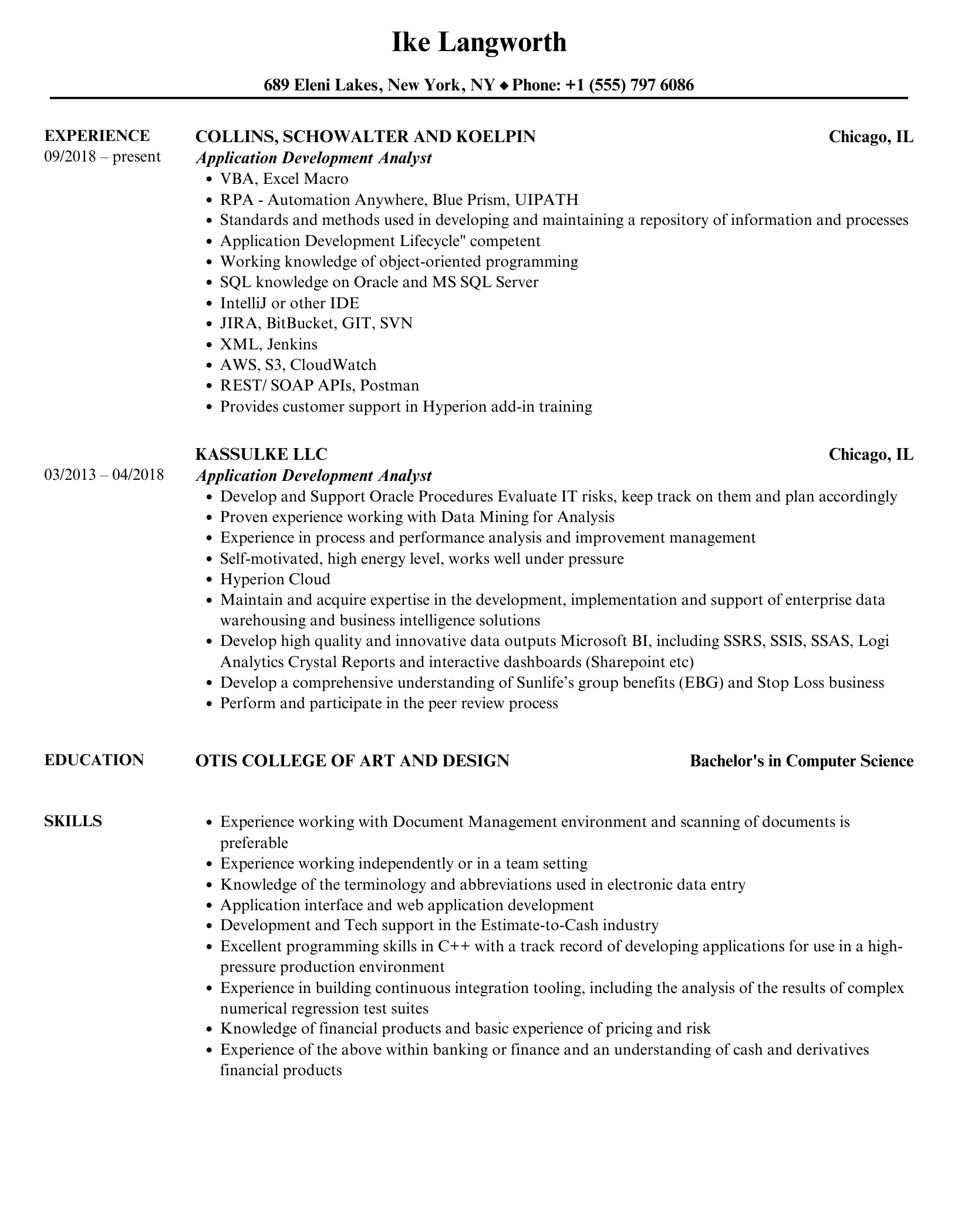 Application Development Analyst Resume Samples Velvet Jobs Application Development Analyst Resume Samples Velvet Jobs
