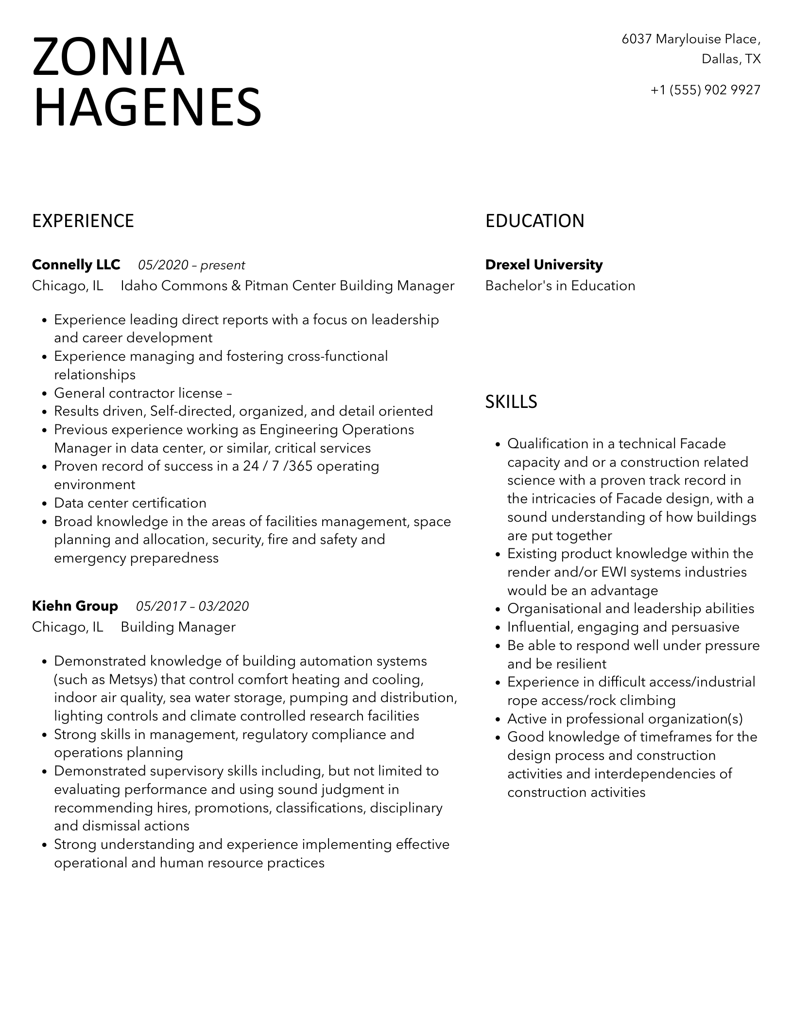 Building Manager Resume Samples Velvet Jobs