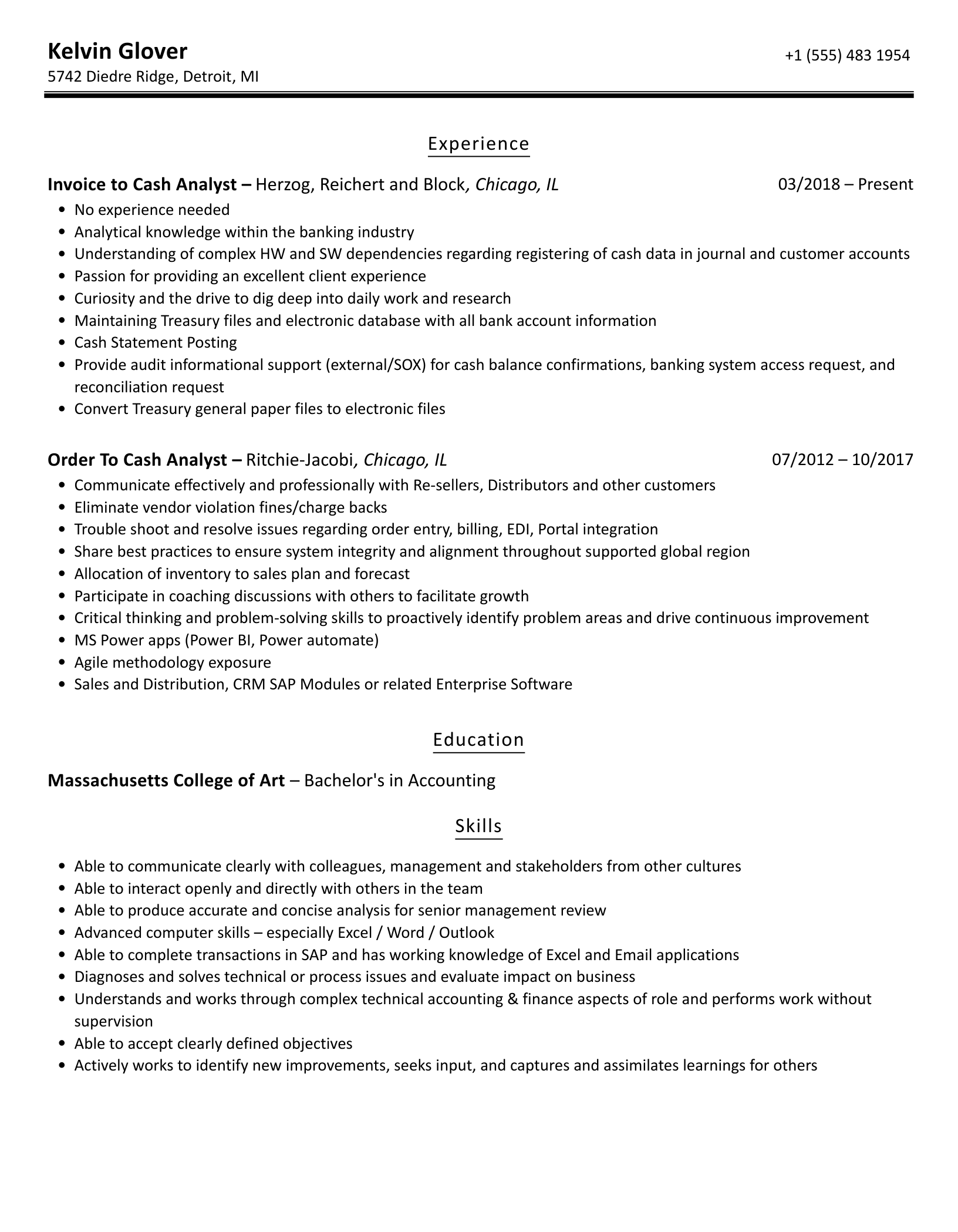 Cash Analyst Resume Samples Velvet Jobs