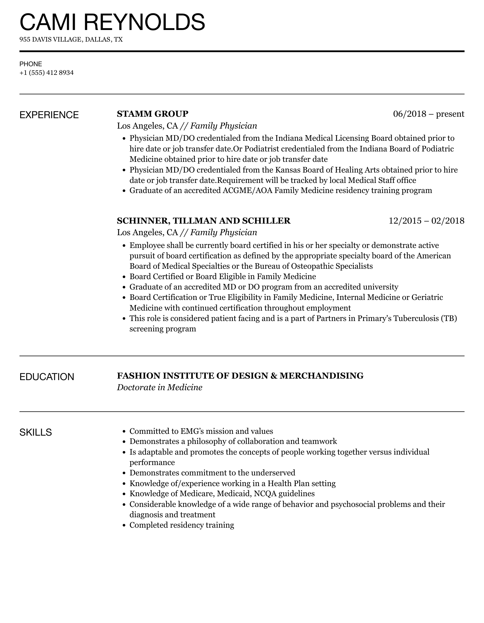 Family Physician Resume Samples Velvet Jobs Family Physician Resume Samples Velvet Jobs