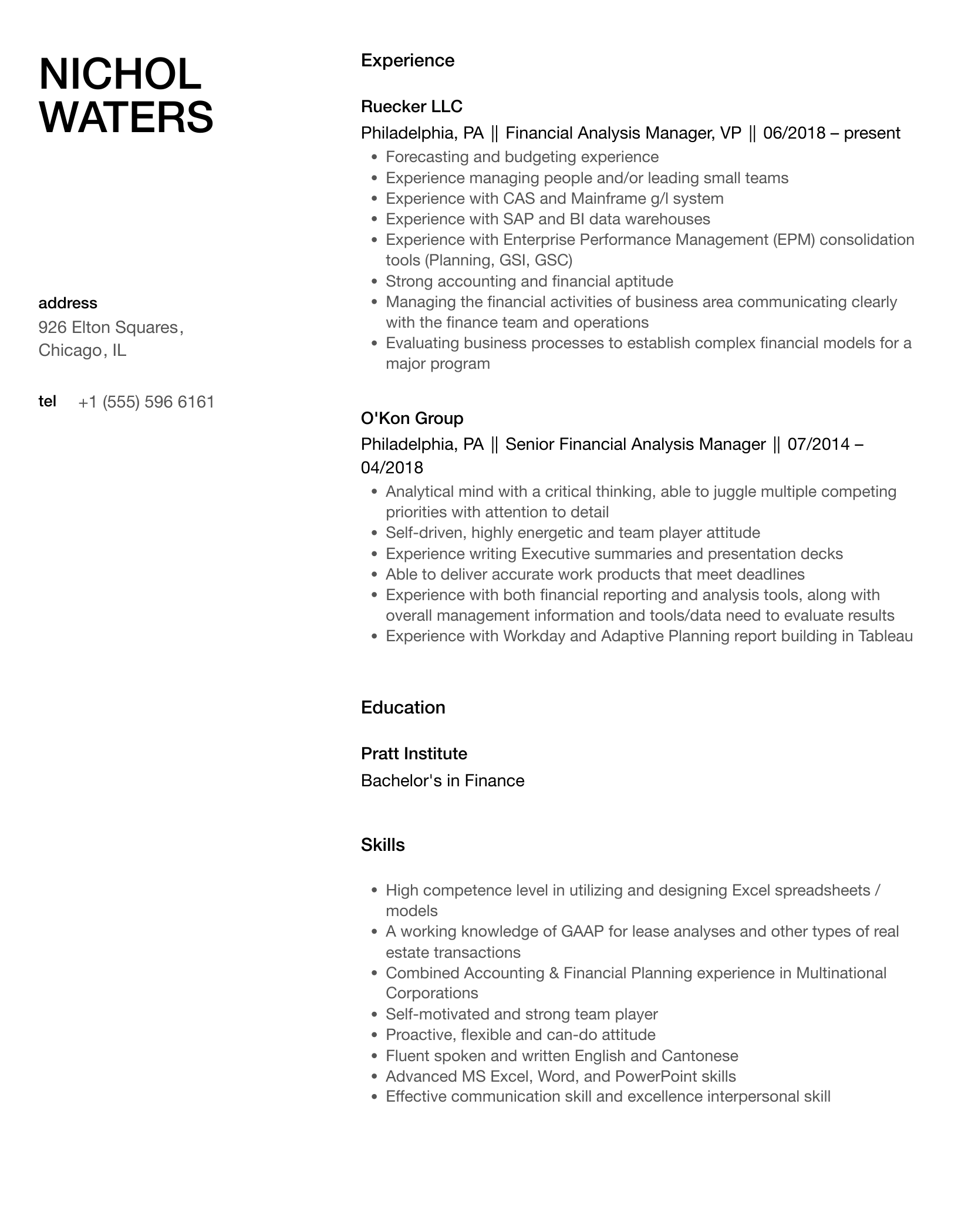 Financial Analysis Manager Resume Samples Velvet Jobs Financial Analysis Manager Resume Samples Velvet Jobs