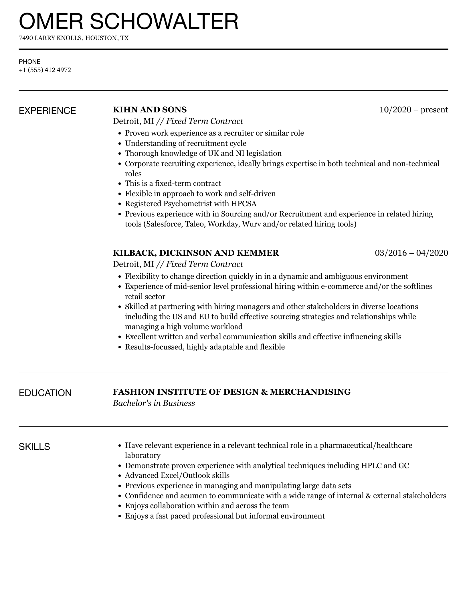 Fixed Term Contract Resume Samples Velvet Jobs Fixed Term Contract Resume Samples Velvet Jobs