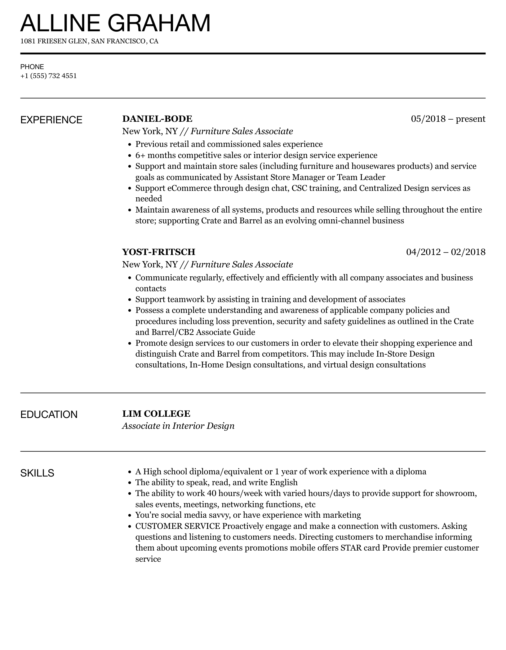 Sanity Extremists Gas Furniture Sales Job Description Necklet It s Cheap Barcelona