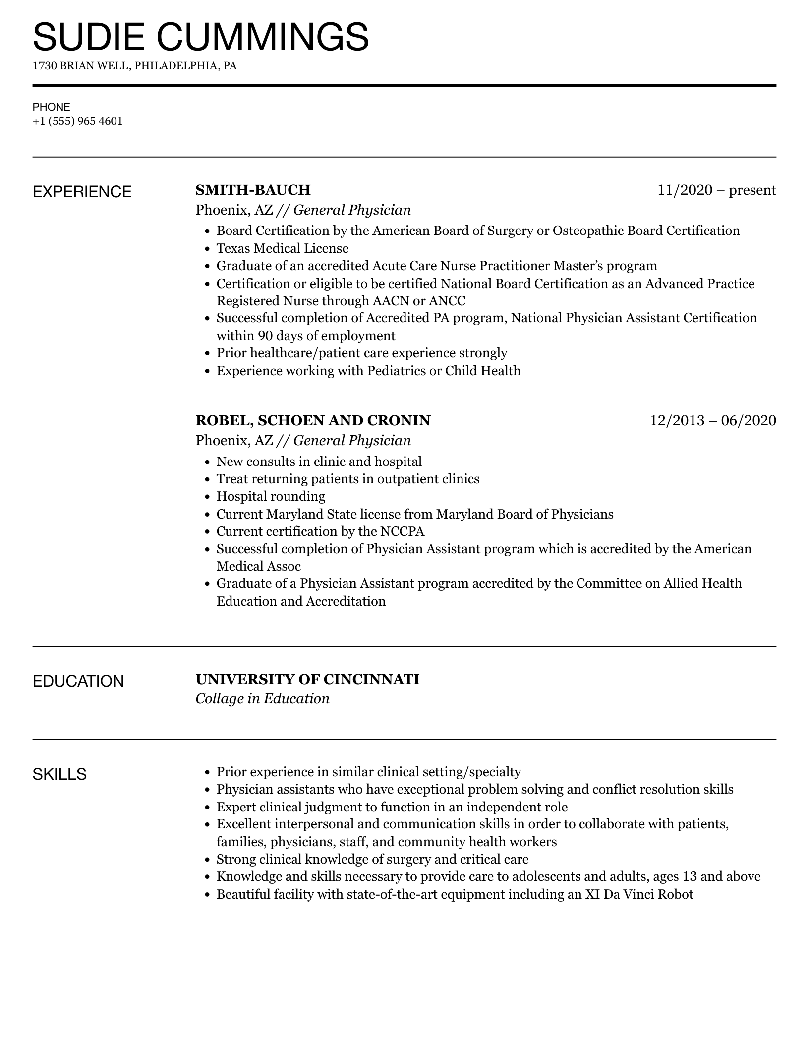 Physician Resume Templates 8 Free Printable Word Pdf Vrogue co