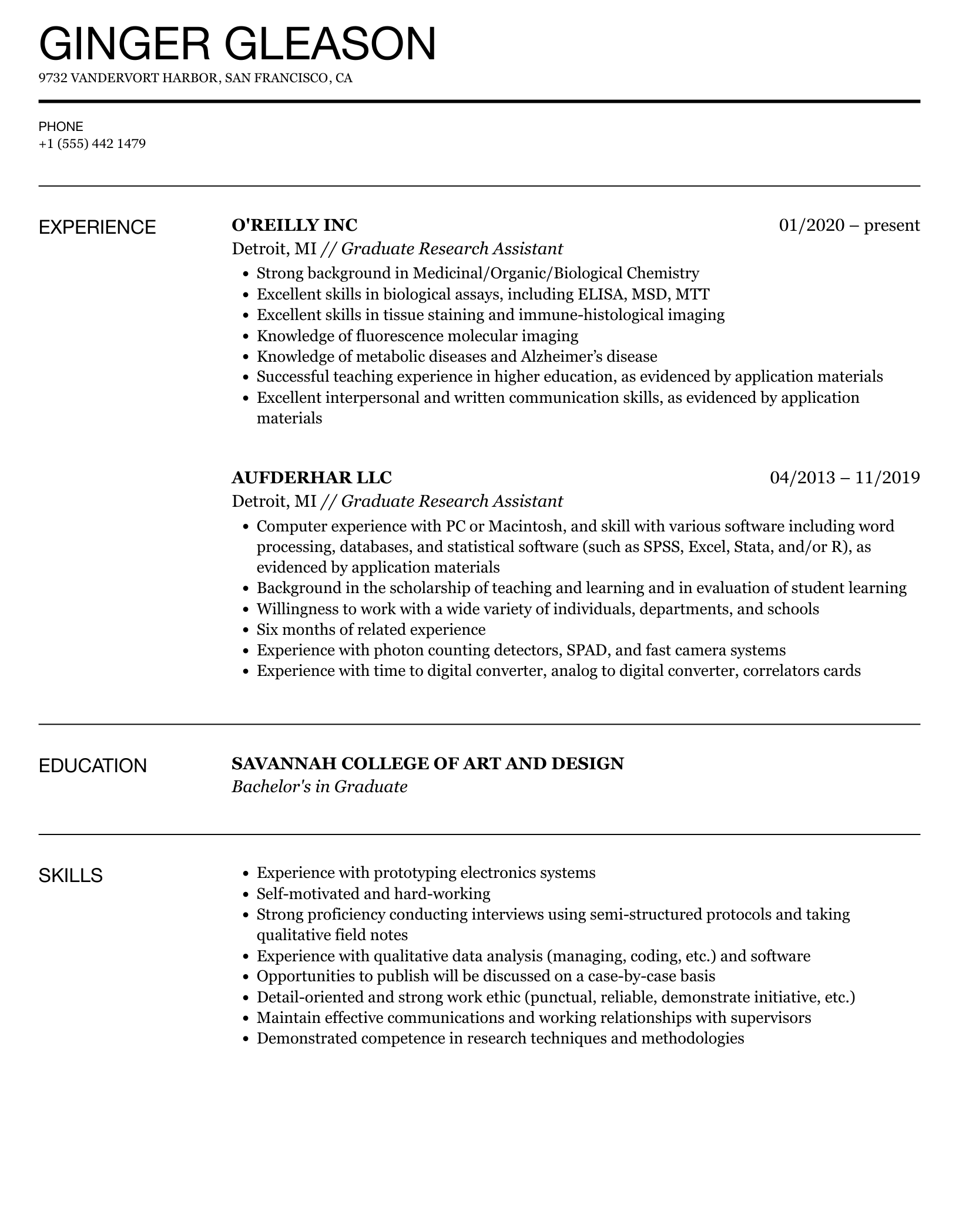 Resume For Graduate Assistantship ArmandoCarter Blog