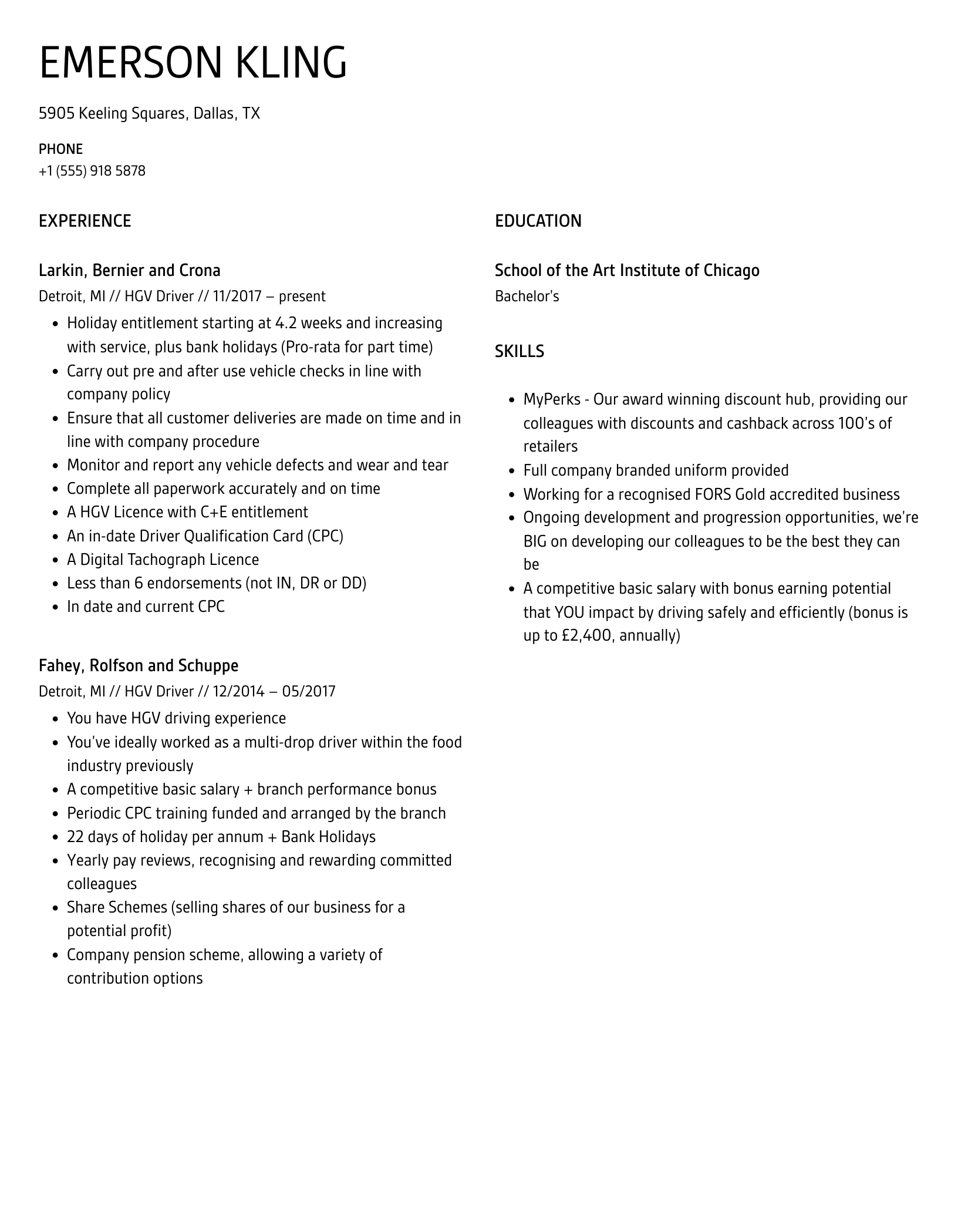 HGV Driver Resume Samples Velvet Jobs HGV Driver Resume Samples Velvet Jobs