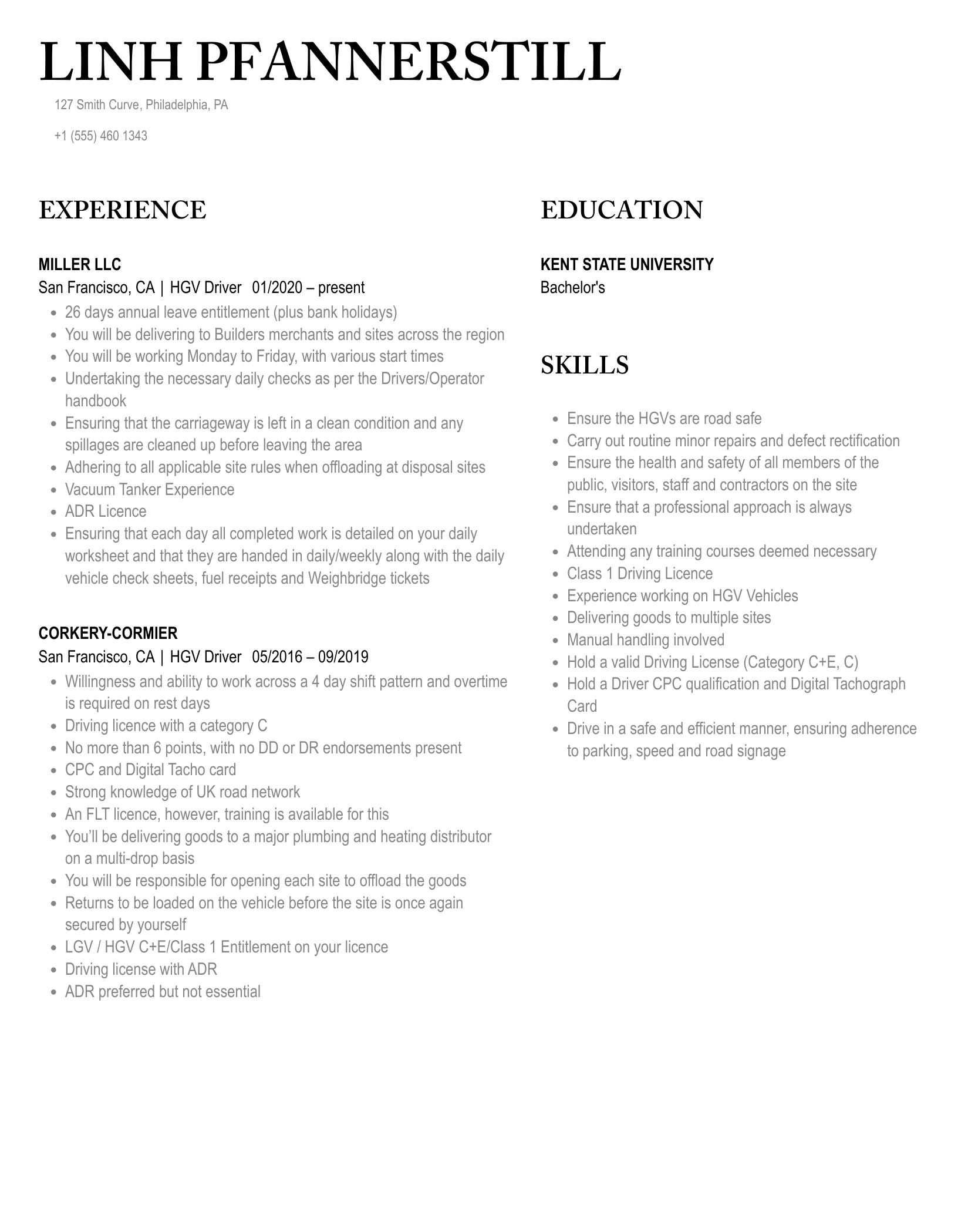 HGV Driver Resume Samples Velvet Jobs HGV Driver Resume Samples Velvet Jobs