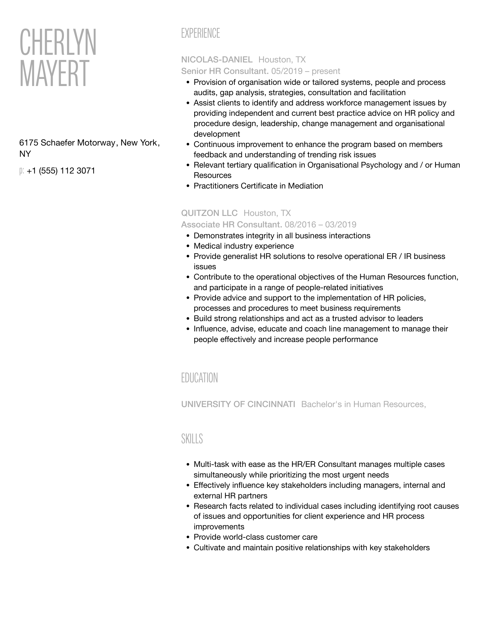 HR Consultant Resume Samples Velvet Jobs HR Consultant Resume Samples Velvet Jobs