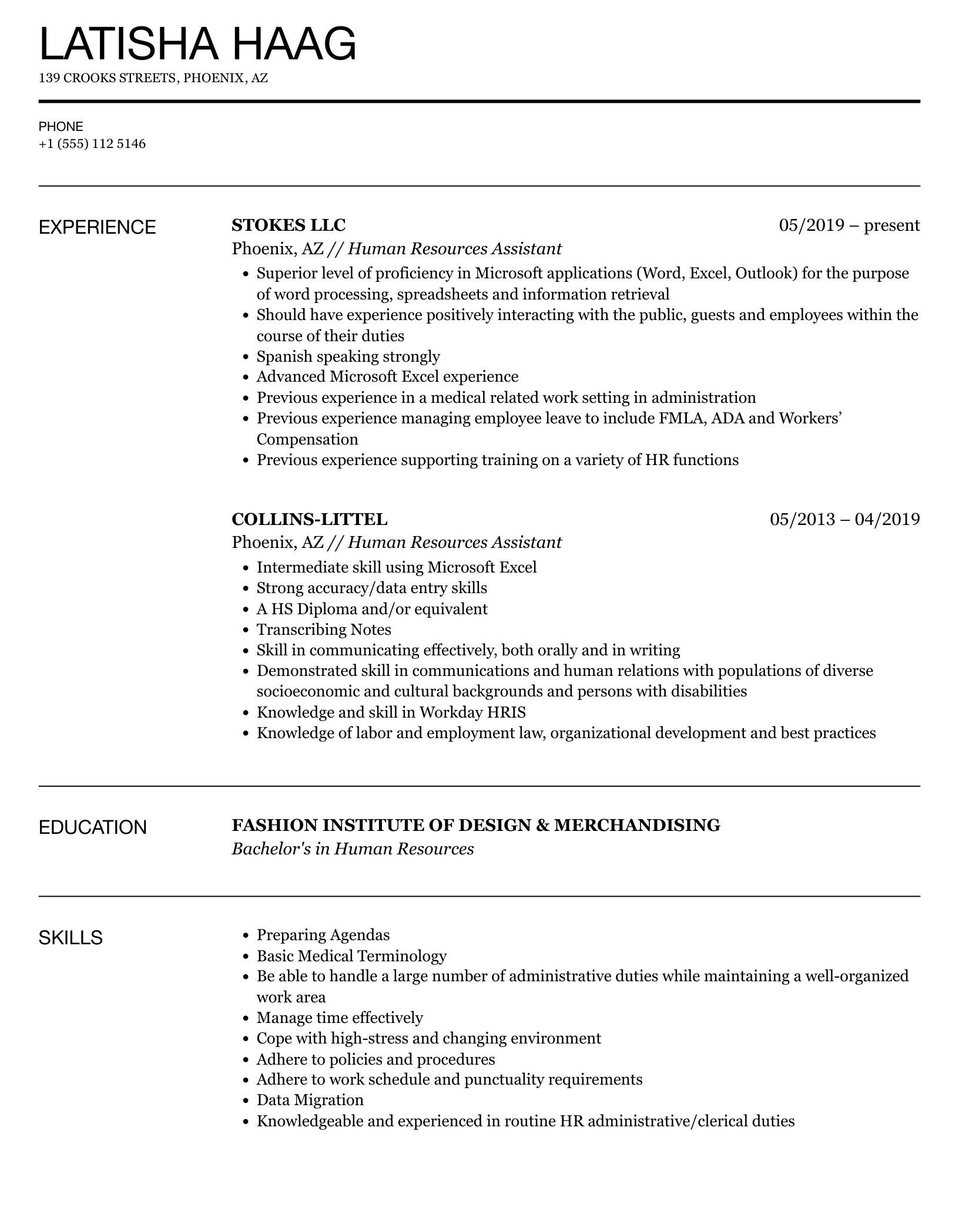 Human Resources Assistant Resume Samples Velvet Jobs