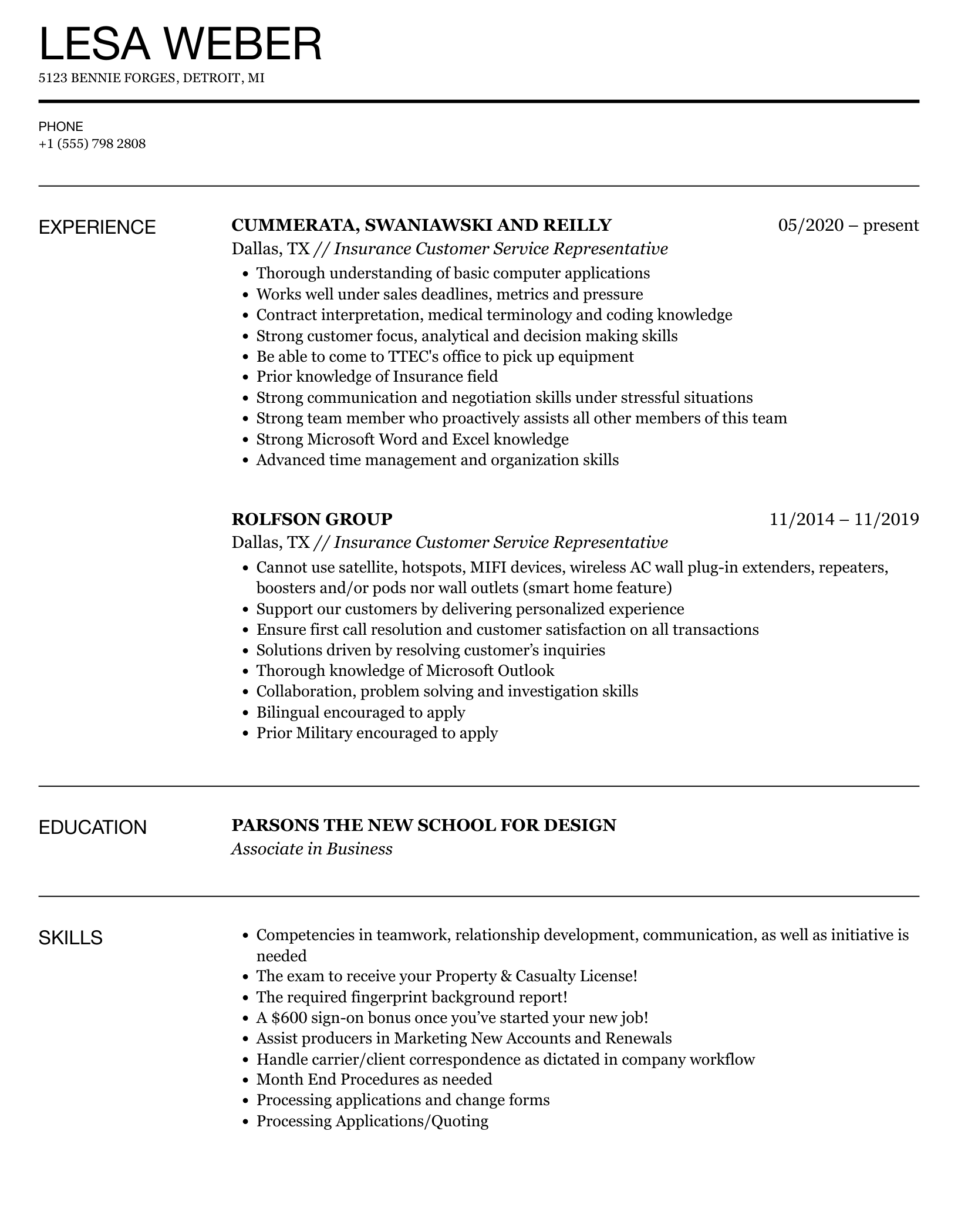 Insurance Customer Service Representative Resume Samples Velvet Jobs Insurance Customer Service Representative Resume Samples Velvet Jobs