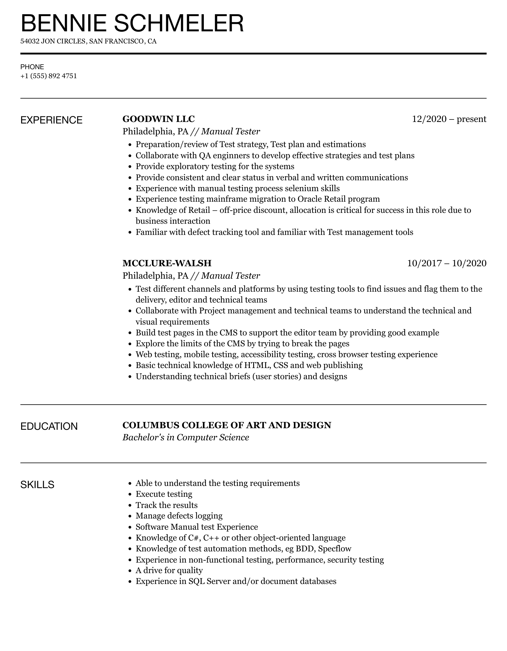 Tunsoare Forma Insuficien Auditiv Manual Testing Resume Sample 