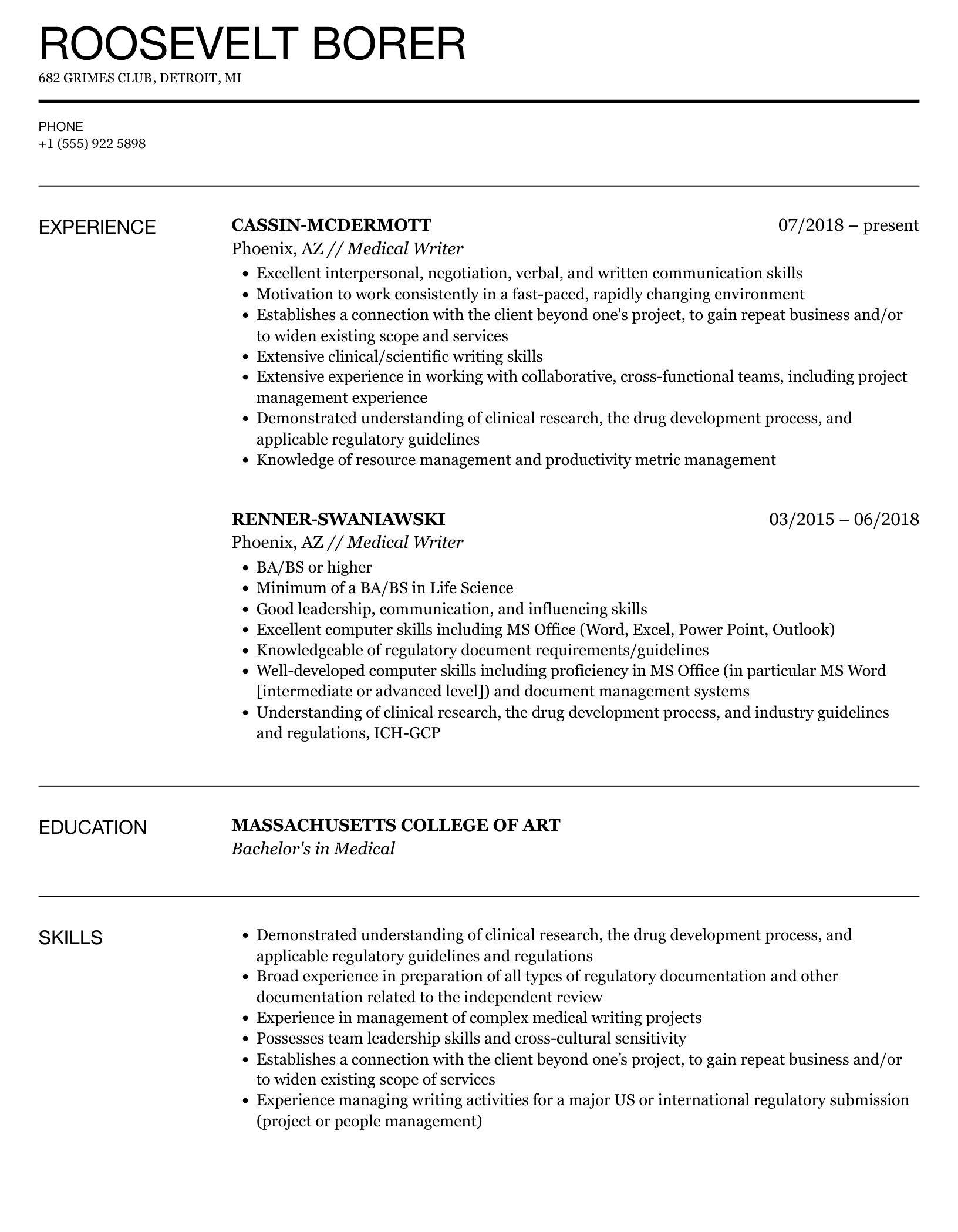 Medical Writer Resume Samples Velvet Jobs