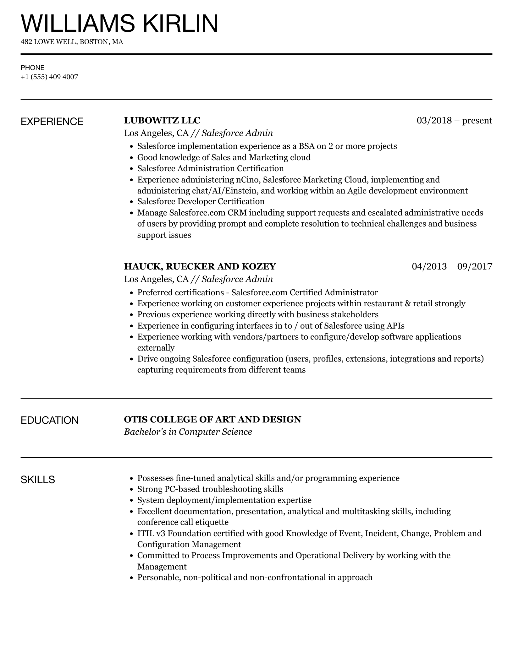 Admin Resume Sample Photos Cantik