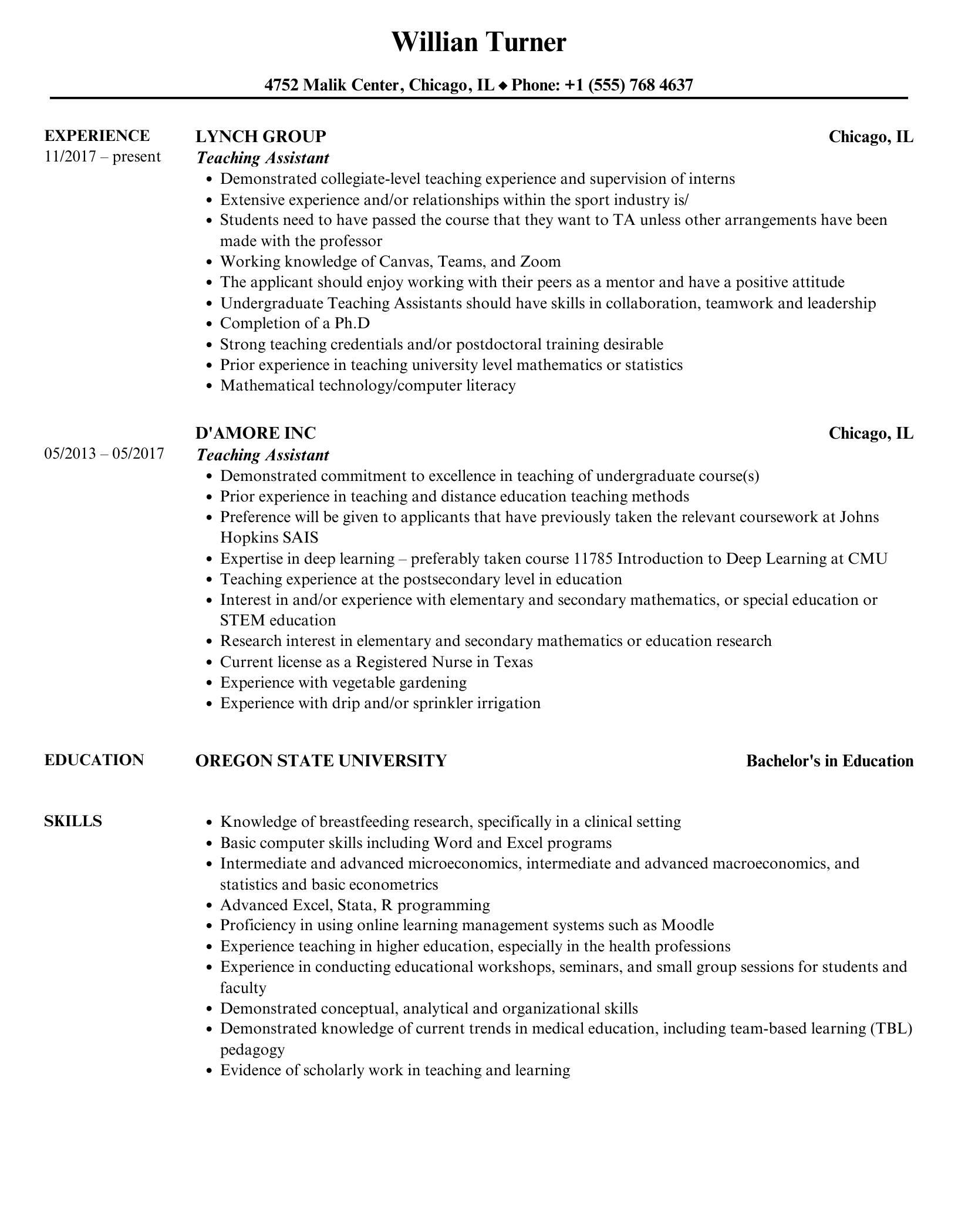 Elementary Teaching Assistant Jobs Near Me Freeman Levesque